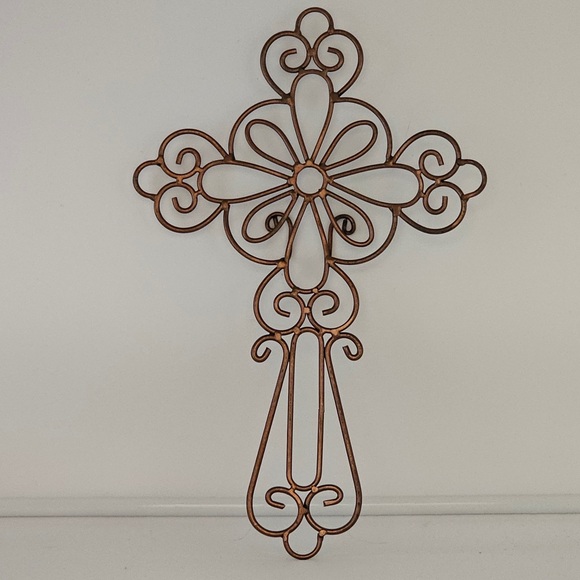 None | Wall Decor | Metal Wall Cross Decor | Poshmark